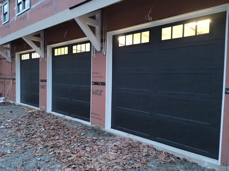Modern Garage Doors Derby CT - Haas 663 Black Garage Doors, New Garage ...