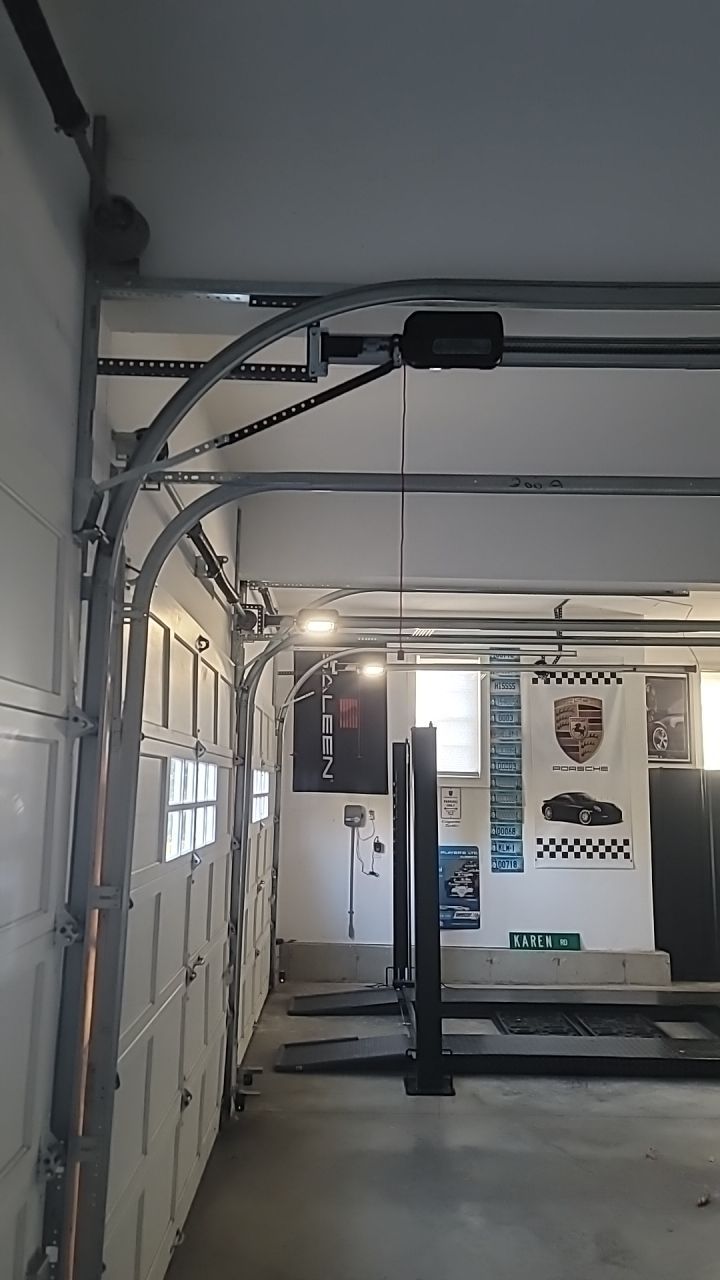 High-Lift Garage Door Track Installation - North Haven & West Haven, CT